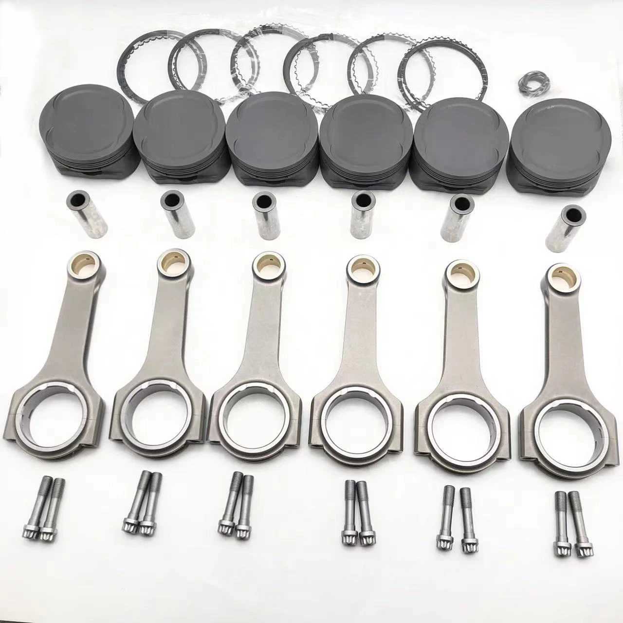 M104-Forged-Piston-and-H-beam-forged-Connecting-Rods-kit-For-Mercedes ...