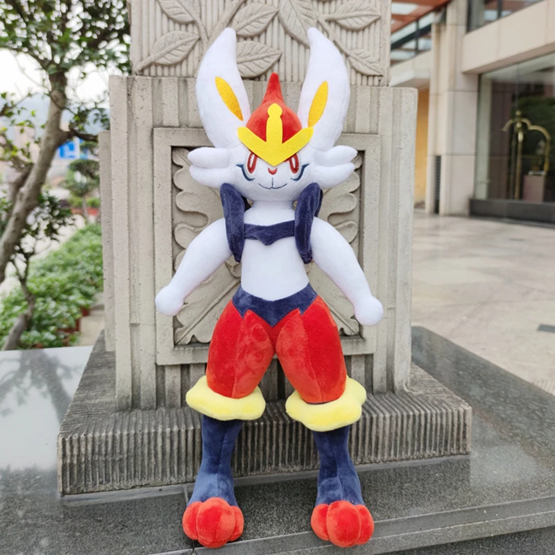 50/70cm Pokemon Large Plush Toys Cinderace Anime Cute Dolls Soft ...