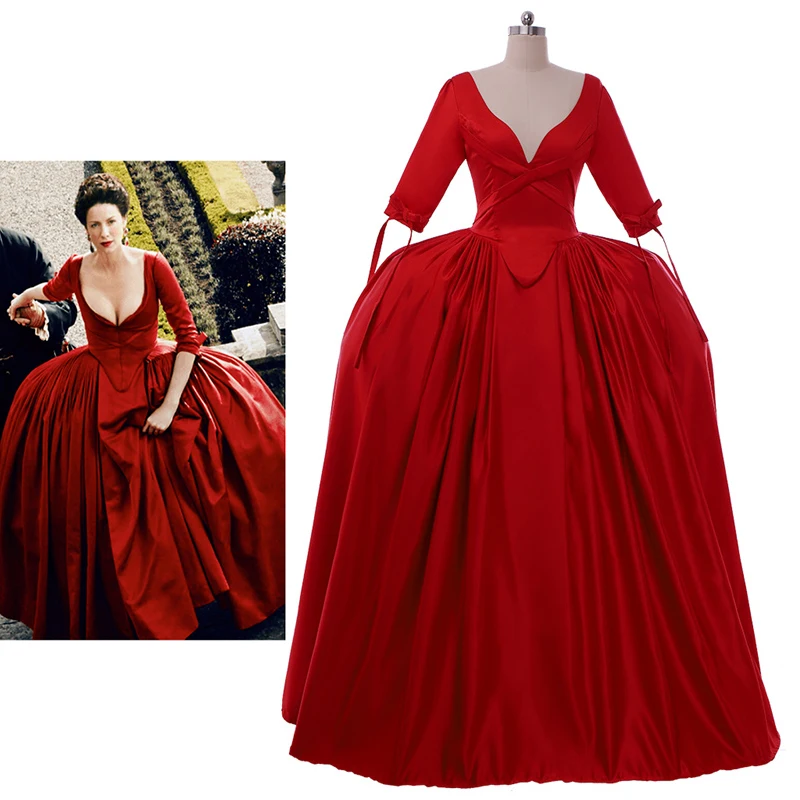 TV Outlander Claire Fraser Cosplay Costume Women's Scottish Highland ...