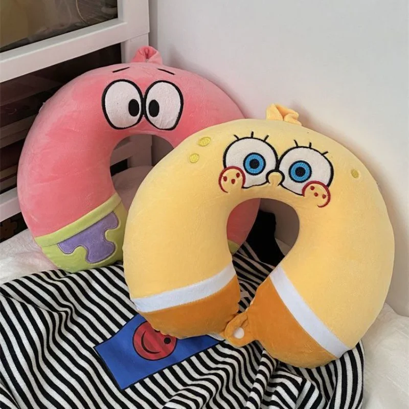 Cartoon-SpongeBob-SquarePants-U-shaped-Pillow-Cute-Fill-Memory-Cotton ...