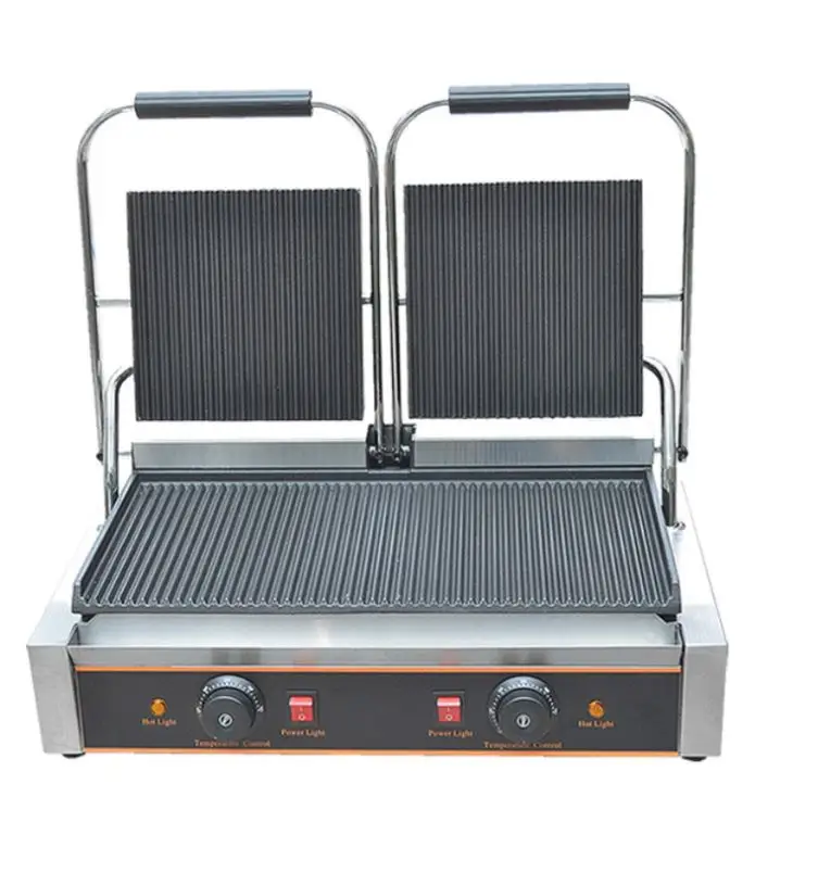 Flat-Counter-Top-Camping-Commercial-Blackstone-Cast-Iron-Panini-Gas ...