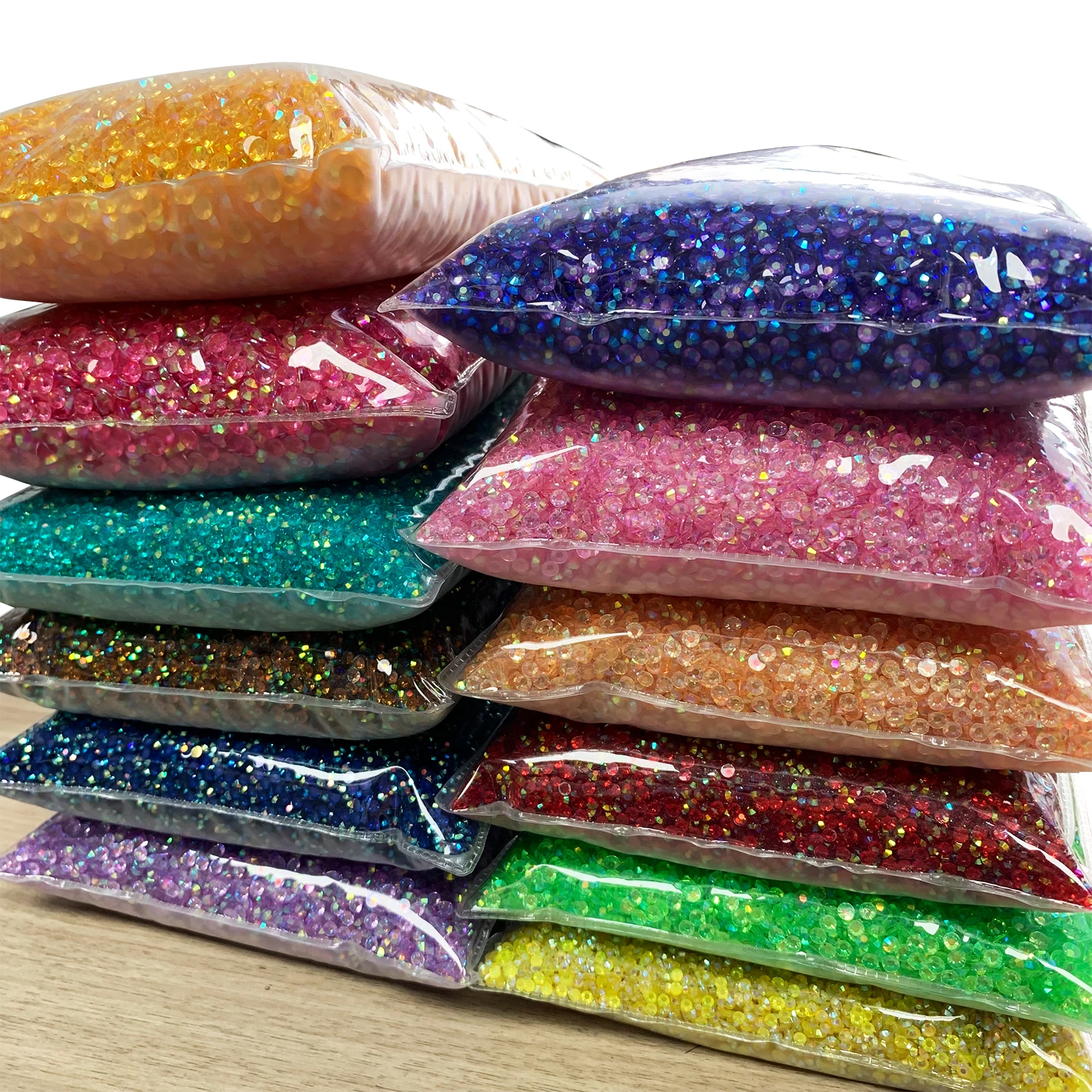Jelly Ab Flatback Resin Rhinestones Bulk | Bulk Wholesale Jelly Ab ...