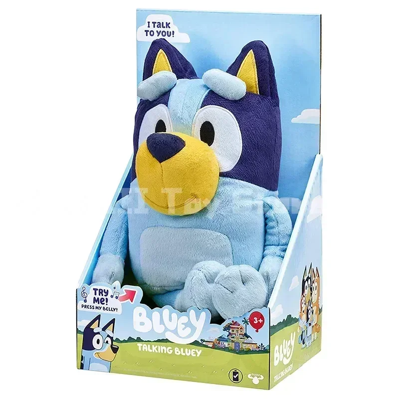 Bluey-Anime-Kawaii-Talking-Plush-una-familia-de-Bingo-Dog-Music-Figure ...