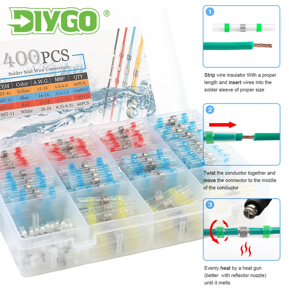 Boxed-Waterproof-Solder-Seal-Connector-Heat-Shrink-Butt-Wire-Connectors-Electrical-Cable-Splice ...