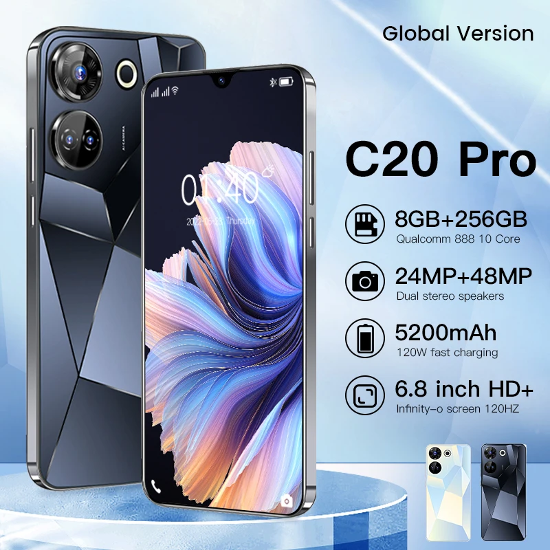 Global-Version-C20-Pro-Cllphone-2023original-Smartphone-6-8inch-Mobile ...
