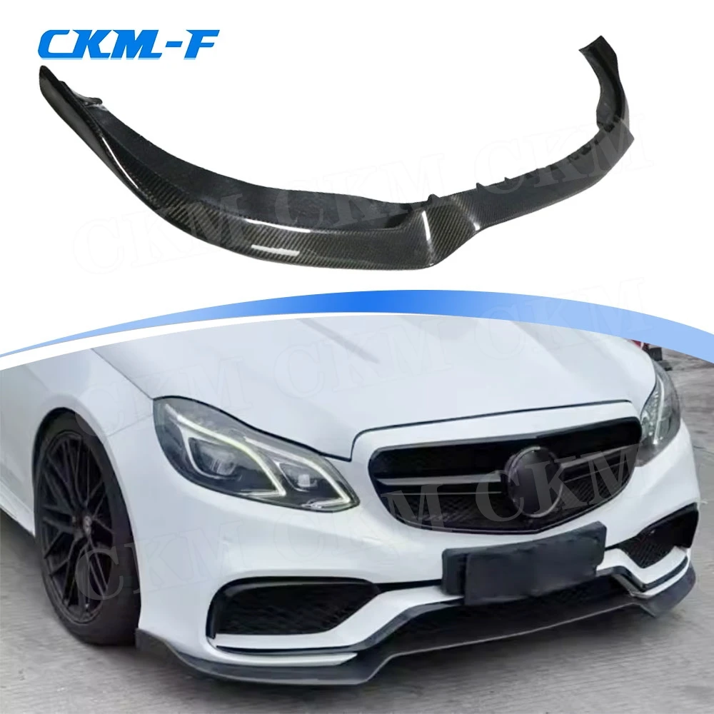 For W212 Carbon Fiber Front Lip Spoiler Chin Splitters For Benz E Class ...