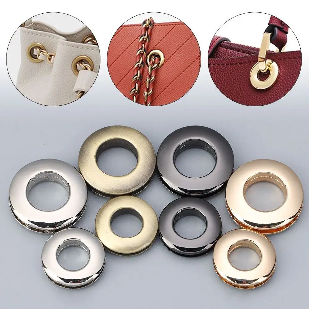 1Pc Alloy Hole Metal Eyelets with Screws Handbag Buckle Alloy Grommets ...