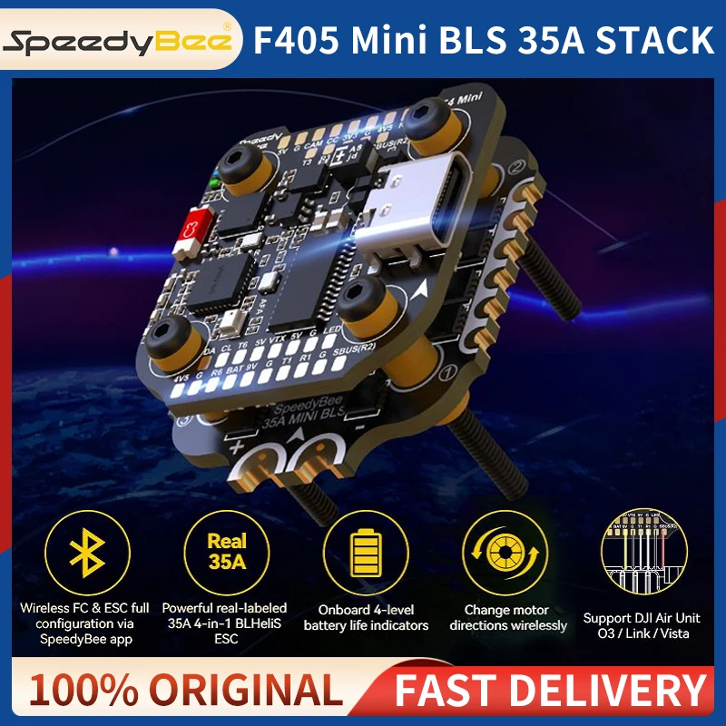 Newest-SpeedyBee-F405-Mini-BLS-35A-Stack-Flight-Controller-FC-35A-V2 ...