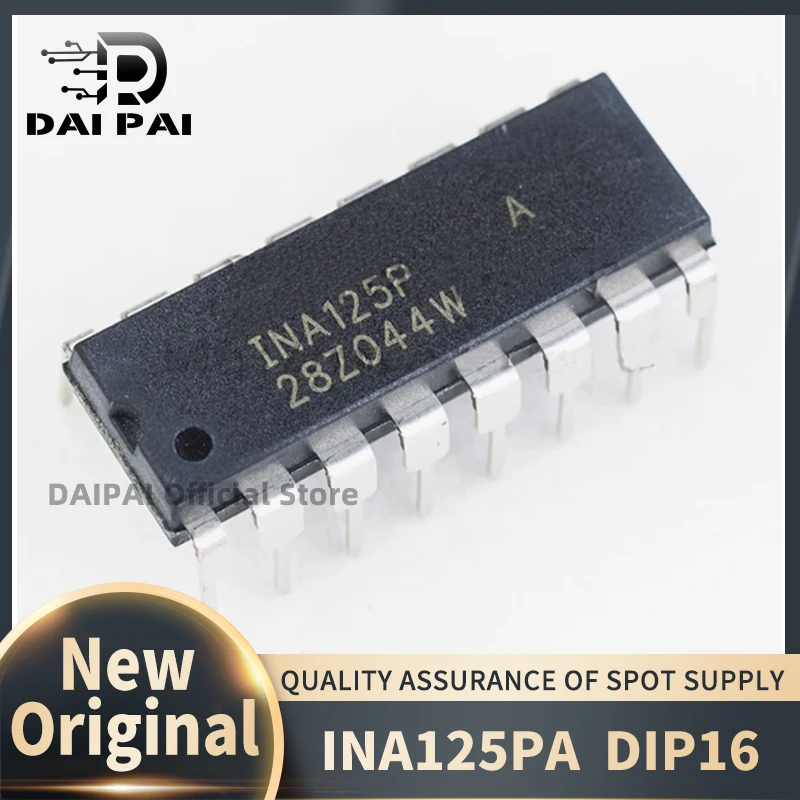 (2Pcs-10Pcs/Lot) 100% New original INA125PA INA125P INA125 DIP-16 ...
