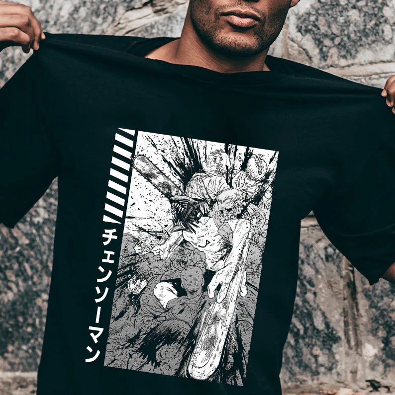 Chainsaw Man Anime Shirt Gore Denji Chain Saw Makima Manga Unisex ...