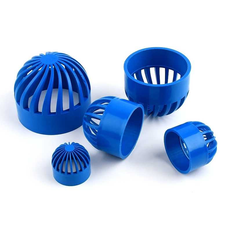 1-10Pcs-PVC-Blue-Vent-Cap-Fish-Tank-Permeable-Seafood-pool-Overflow ...