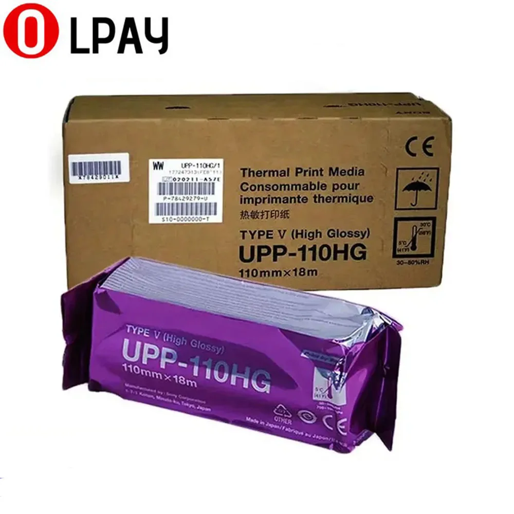 10-roll-Compatible-UPP-110HG-Ultrasound-printing-paper-A6-size-black ...