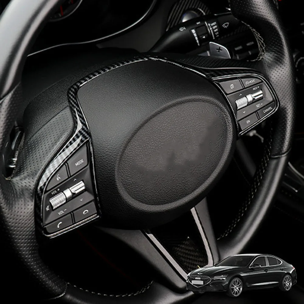 Carbon-Fiber-ABS-Steering-Wheel-Frame-Cover-Interior-Steering-Tuning ...