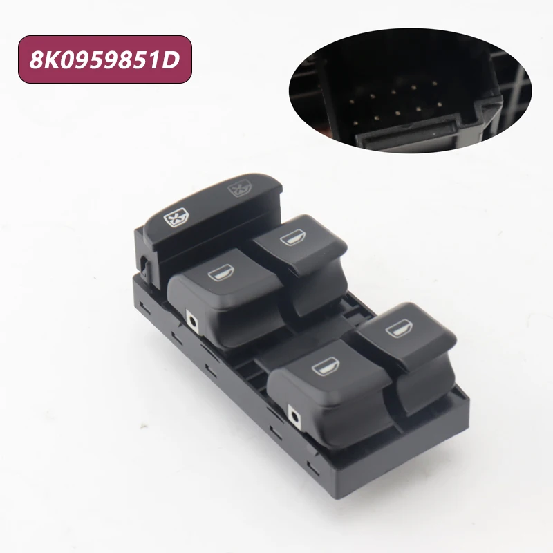 Electric Master Power Window Control Switch Button 8K0959851D 8KD959851 ...
