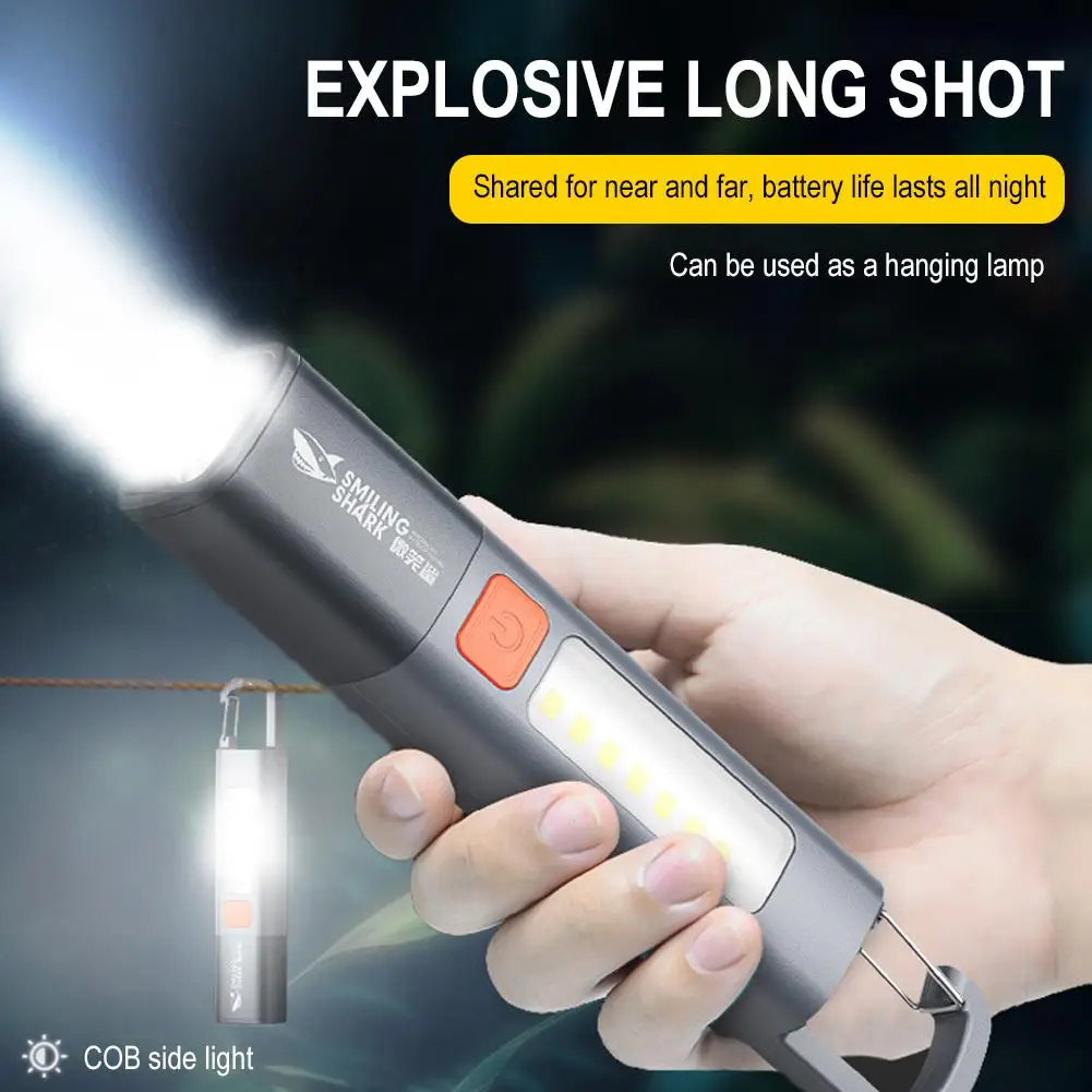 Smiling-Shark-SD1023-LED-Torch-Light-XPE-Super-Bright-Flashlight-with ...