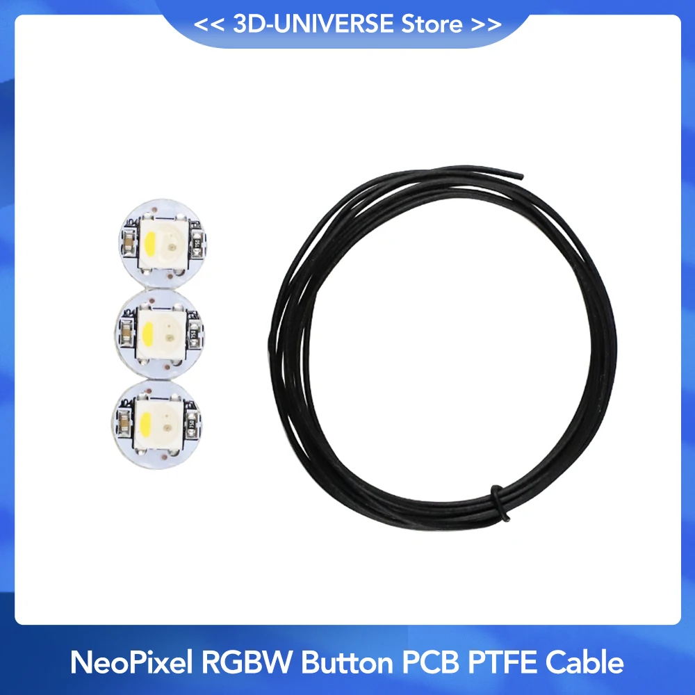 NeoPixel RGBW Mini Button PCB 1M 30AWG PTFE Cables for Voron 2.4 ...