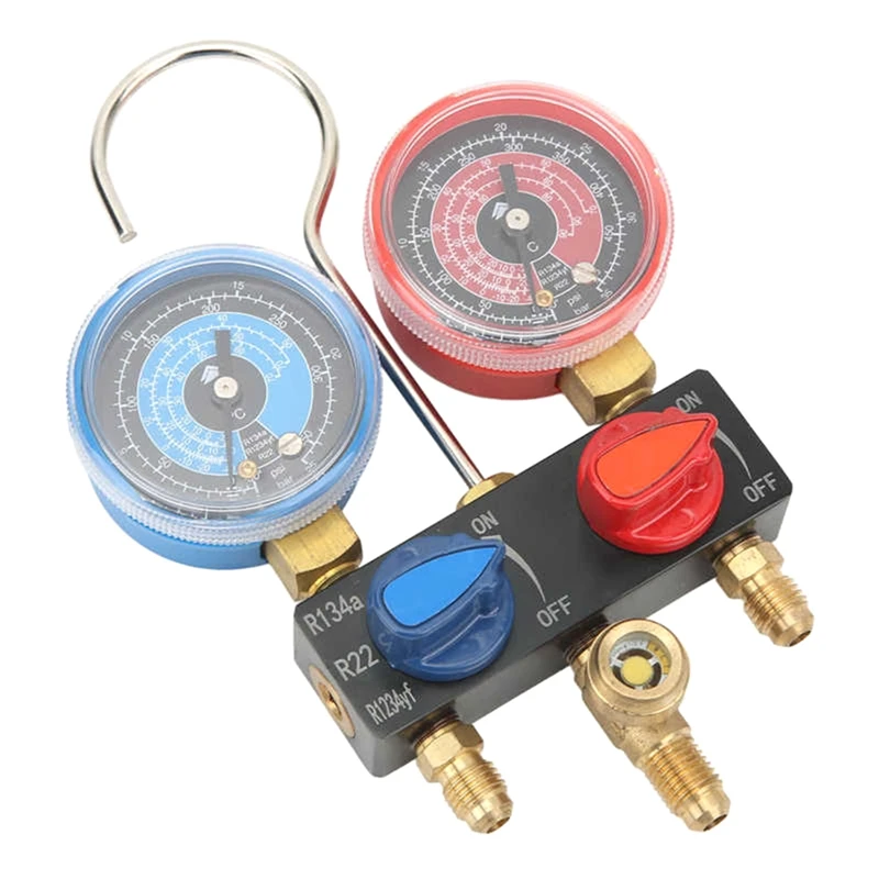 HS-M01-Refrigerant-Diagnose-Manifold-Gauge-G1-4-Condition-Manometer ...