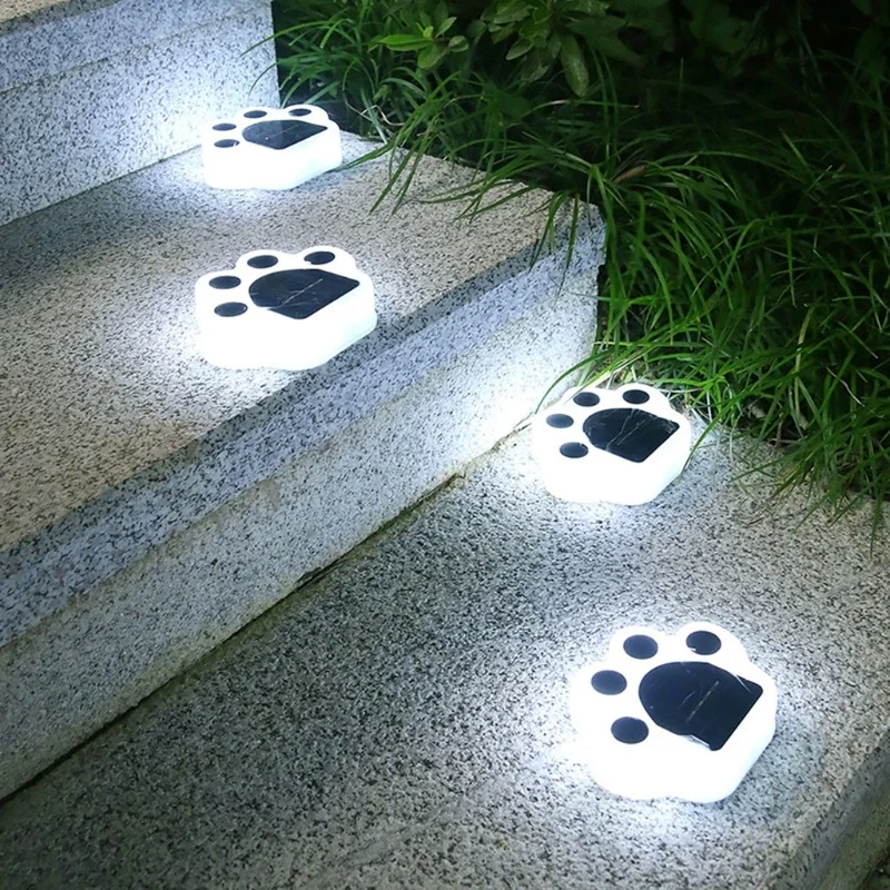 Outdoor-Solar-Powered-Garden-Cat-Paw-Lawn-Lights-Solar-Cute-Cat-Paw ...