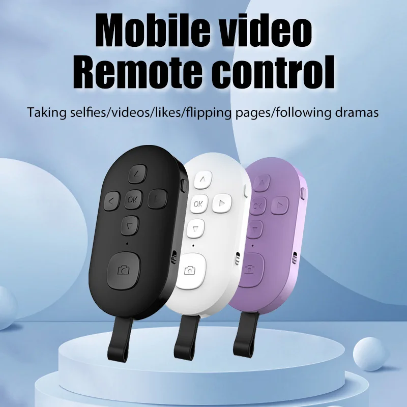Wireless-Bluetooth-Mobile-Selfie-Lazy-Instant-Music-Video-Remote ...