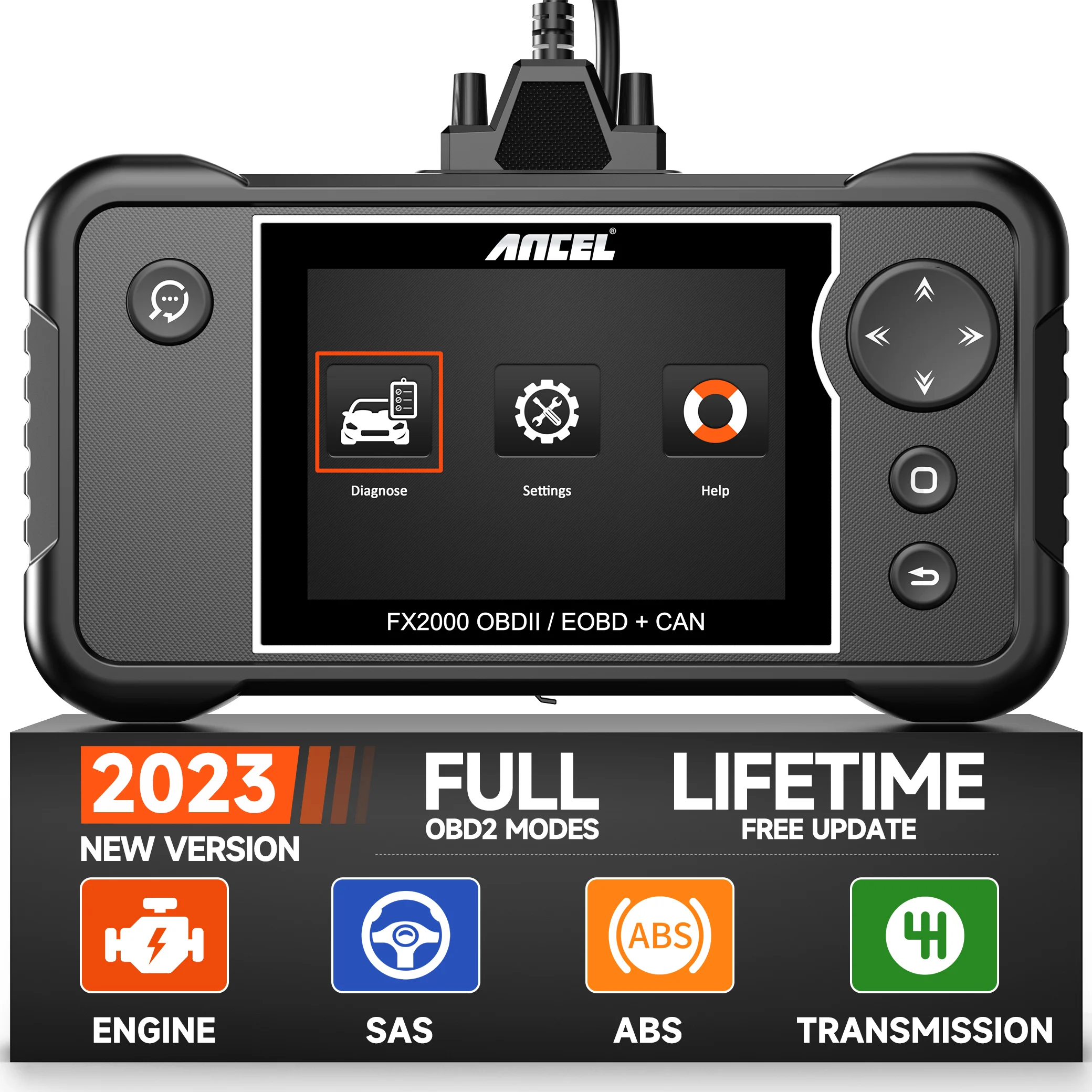 ANCEL FX2000 Car Ferramentas De Diagnóstico, OBD Scanner, ABS, SRS ...