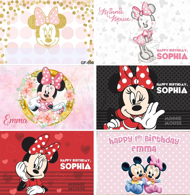 Red Minnie Mouse Birthday Wallpaper