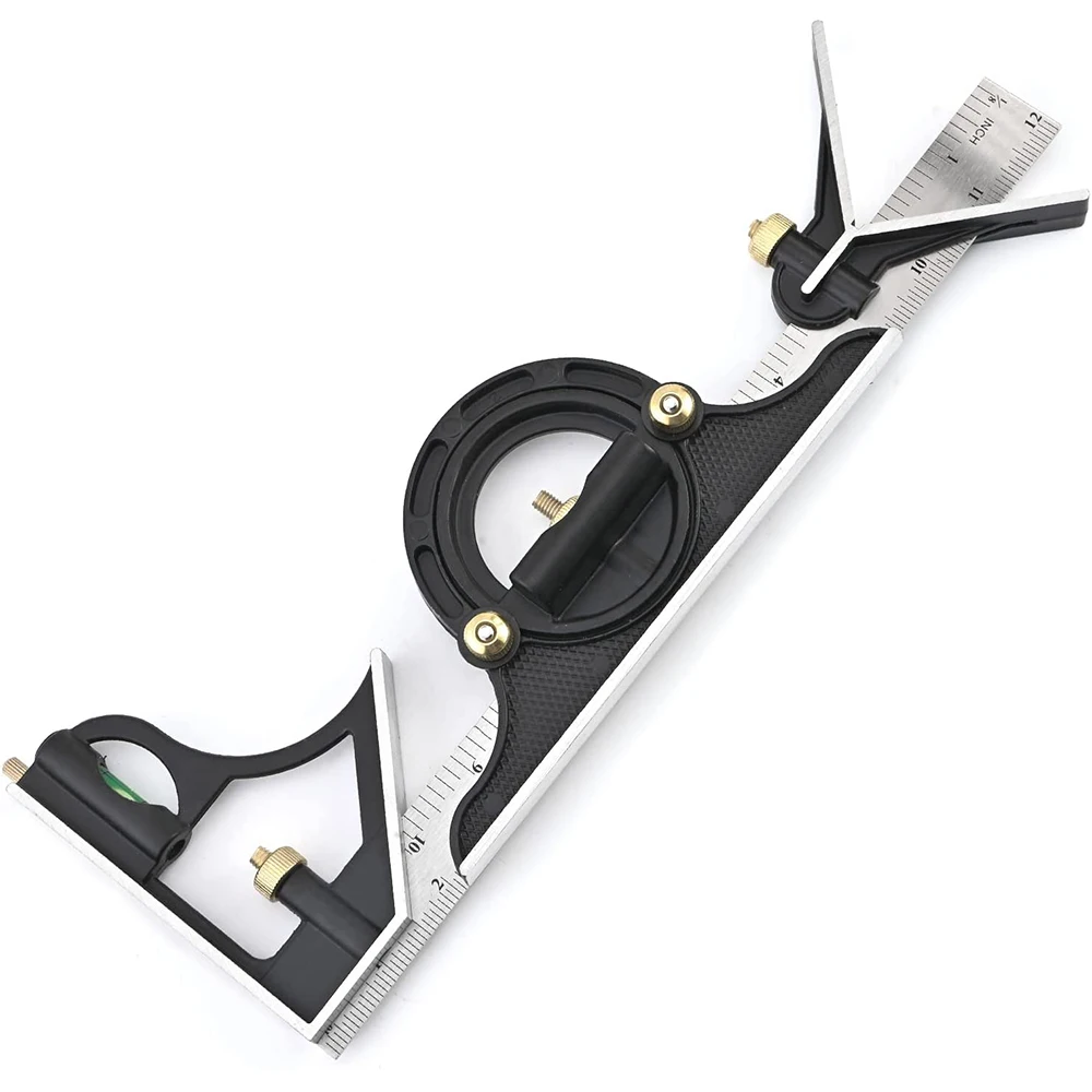 Adjustable Ruler 3 In1 Multi Combination 300mm Square Angle Ruler ...
