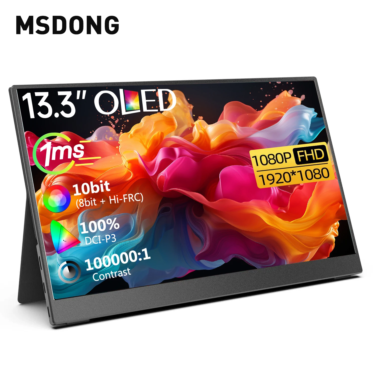 MSDONG-13-3-OLED-Portable-Monitor-1080P-FHD-A-Gaming-Monitor-Computer ...