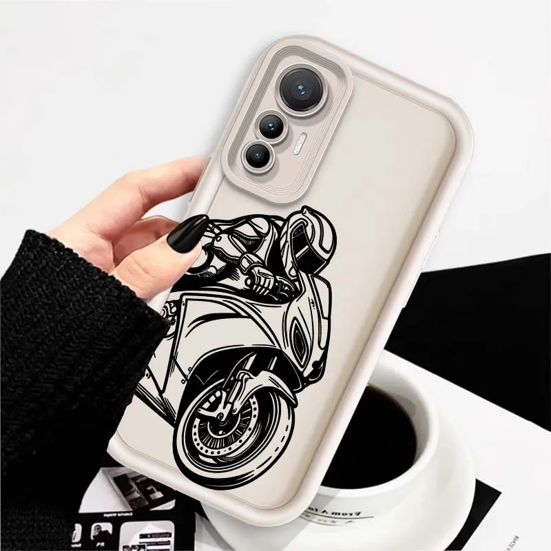 Bold Design Motorcycle Rider Eye Ladder Phone Case for Redmi 13 4G ...