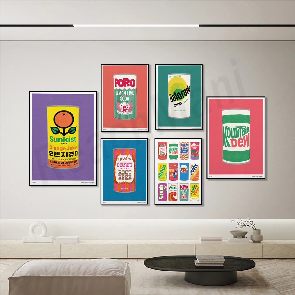 Vintage-Soda-Can-Poster-Soda-Water-Poster-Soda-Can-Print-Retro-Drink ...