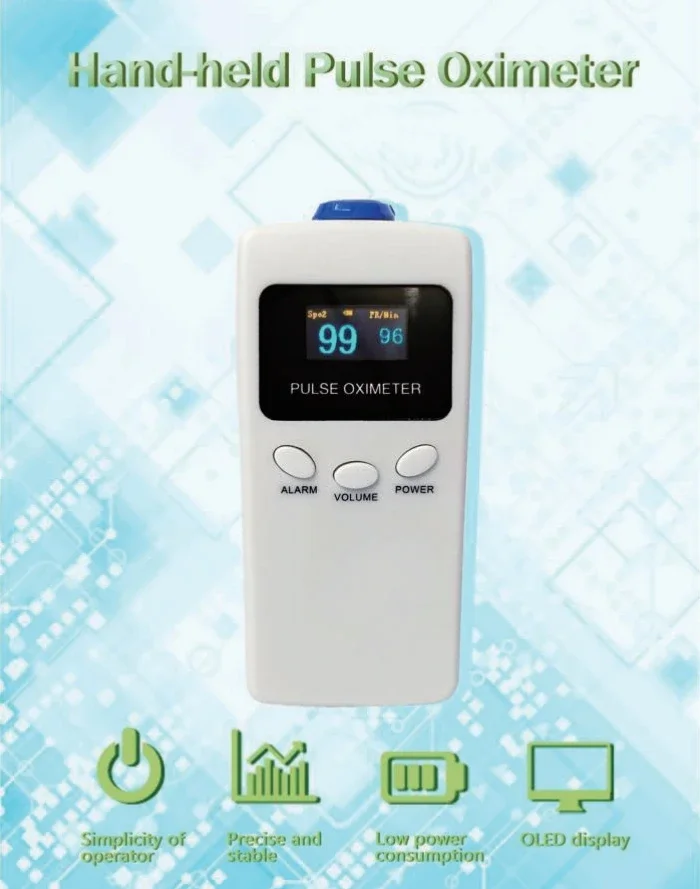 Handheld Veterinary Blood Oxygen Pulse Oximeter High Precision Digital ...
