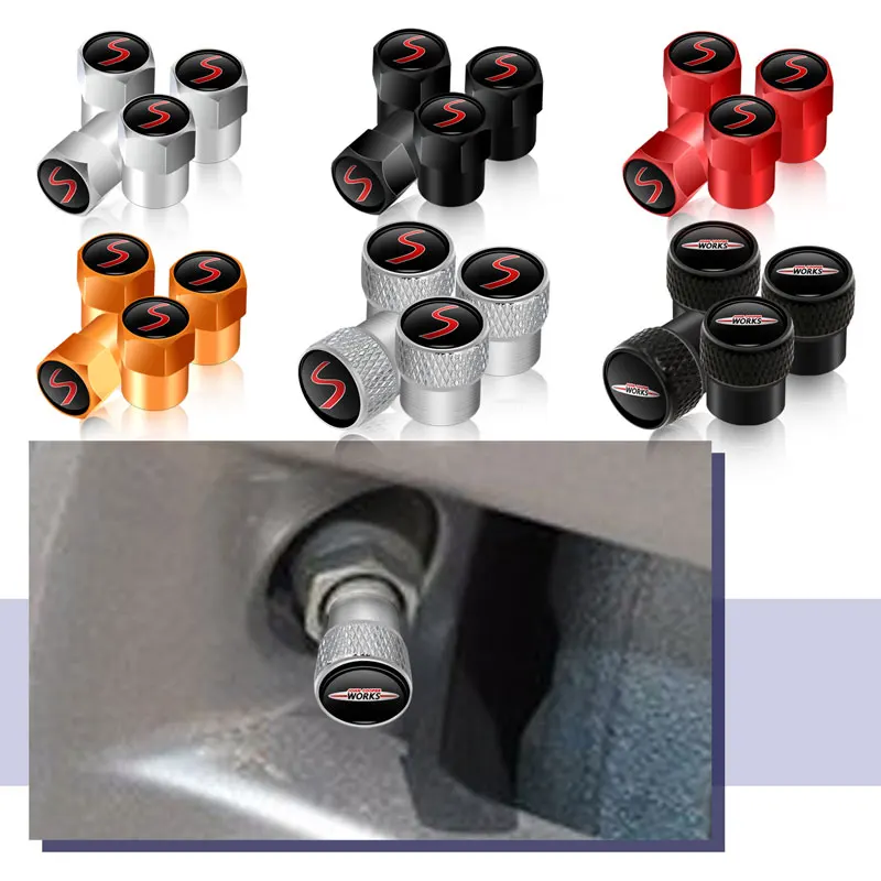 Car-Styling-4pcs-set-Car-Tire-Valve-Stem-Cap-Tire-Wheel-Stem-Air-Valve ...