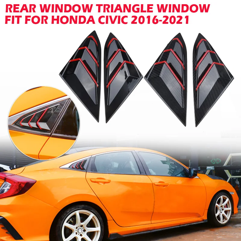 Rear-Side-Window-Louver-Spoiler-Panel-1-4-Quarter-Window-Car ...