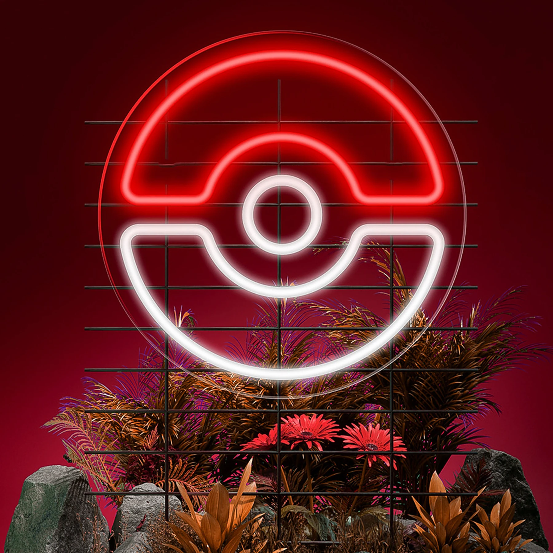 Anime-Cartoon-Game-Room-Pokeball-Neon-para-Switch-LED-Ball-Neon-Sign ...