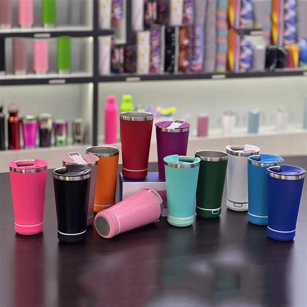 16oz-Bluetooth-Speaker-Insulated-Cup-Coffee-Cups-Stainless-Steel-Beer ...