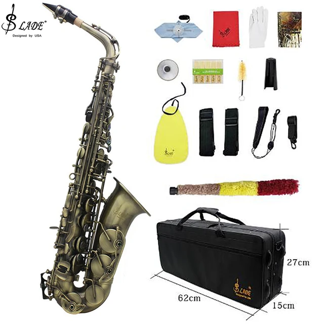 Green Alto Saxophone