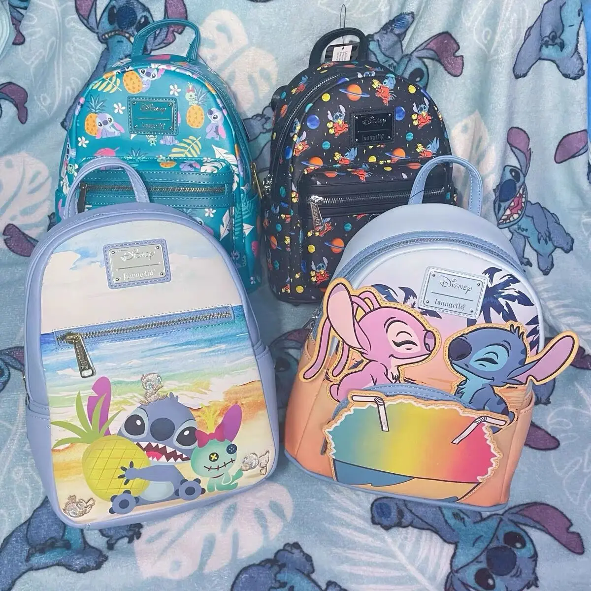 Disney-cartoon-Stitch-PU-Kids-Backpack-Mini-Schoolbag-Girls-and-Boys ...