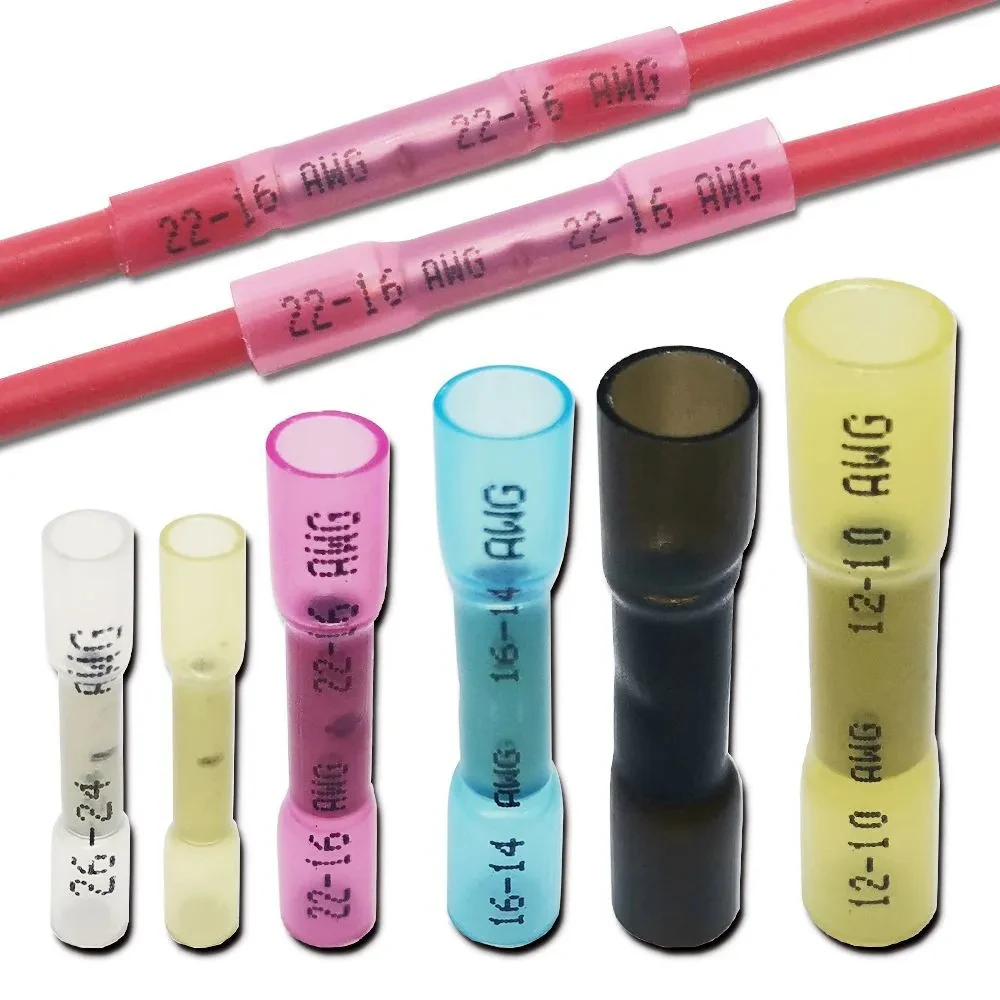 10-50-100PCS-Heat-Shrink-Butt-Wire-Connectors-AWG-24-10-0-3-6-0mm2 ...