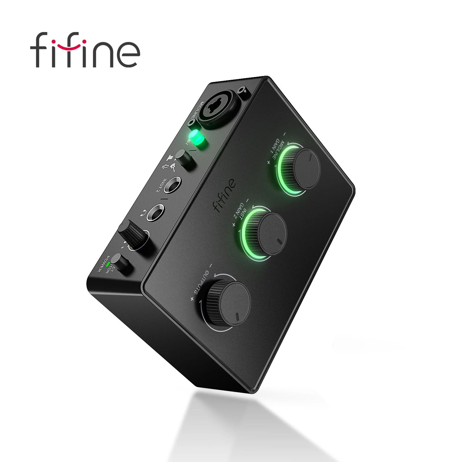FIFINE-Centre-sonore-pour-microphone-condensateur-avec-bouton-de-gain ...
