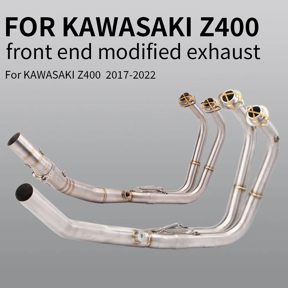 For-Kawasaki-Z400-NINJA-400-System-Escape-Slip-On-51MM-Front-Tube-Link ...