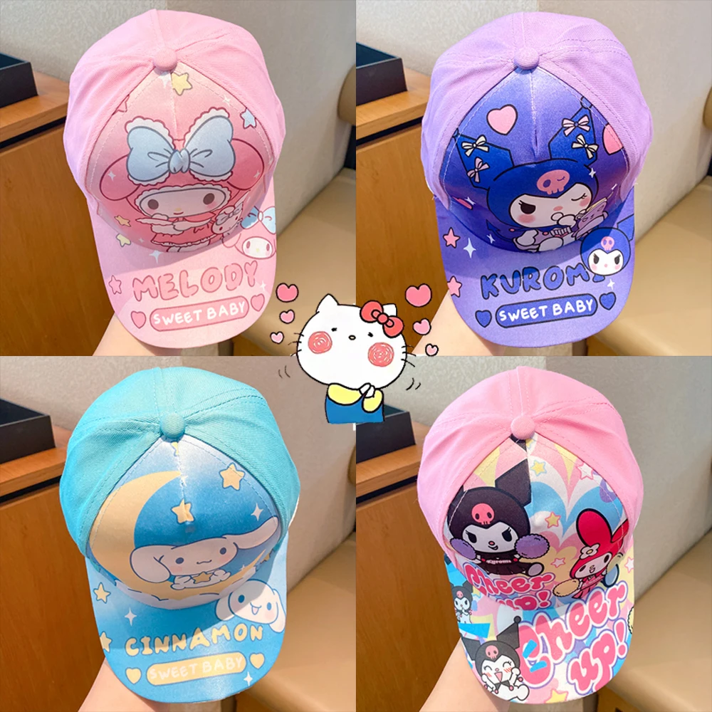MINISO-Hat-Anime-Sanrio-Hello-Kitty-Kuromi-My-Melody-Kawaii-Sun-Hats ...