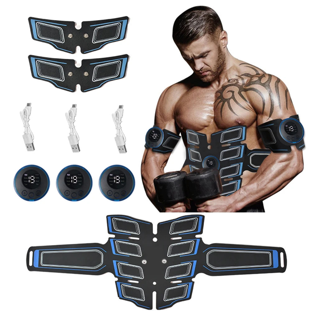 USB-Rechargeable-Muscle-Massager-Portable-Muscle-Trainer-Abdominal ...