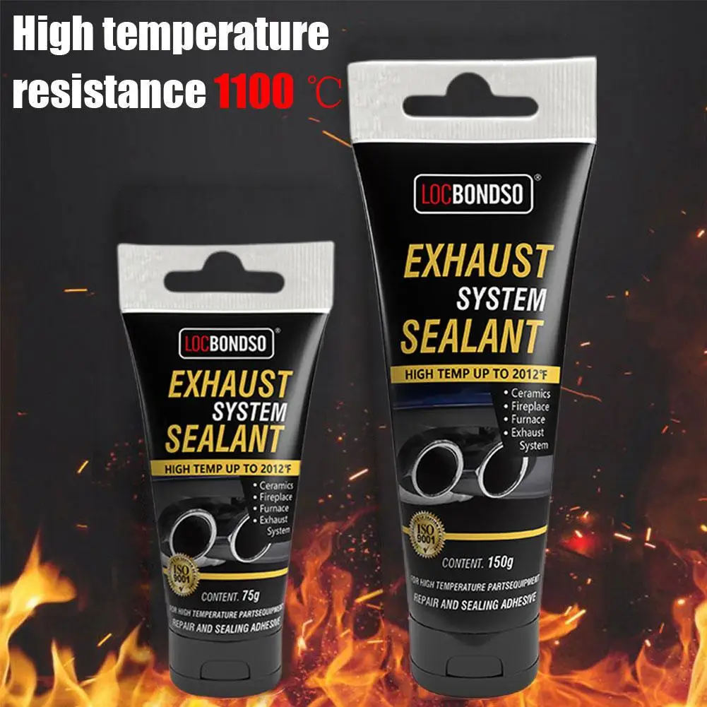 Car-Exhaust-Paste-System-Pipe-Repair-Kits-High-Temperature-1100C-Tailpipe-Sealant-Crack-To ...