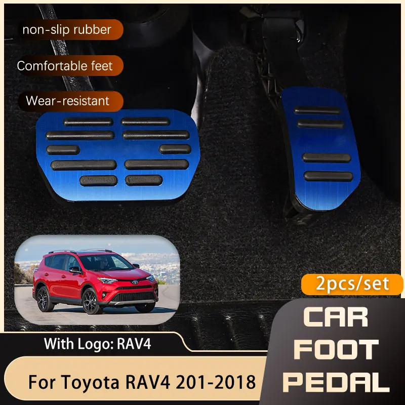 2x Car Foot Pedals For Toyota Rav4 Xa40 2013~2018 Accelerator Brake ...