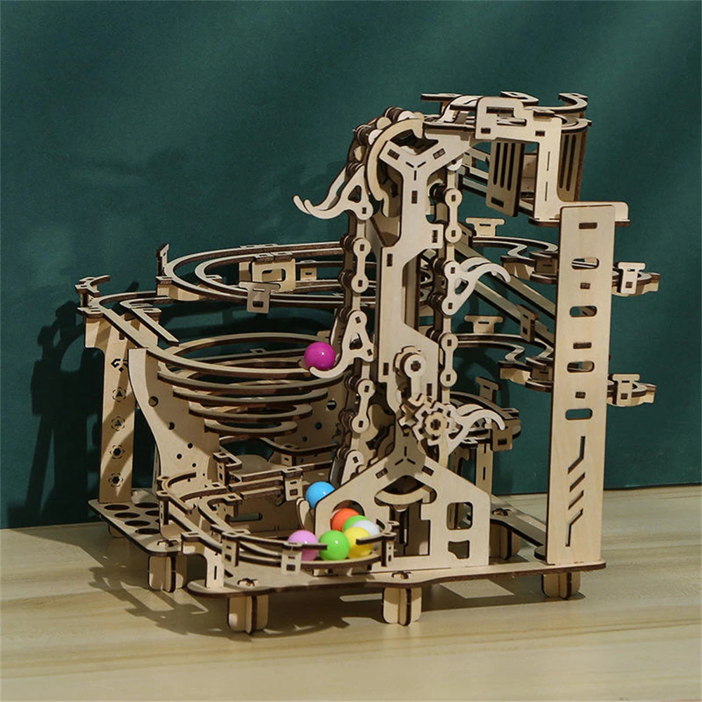 Mechanical-track-ball-3D-wooden-three-dimensional-puzzle-DIY-jigsaw ...