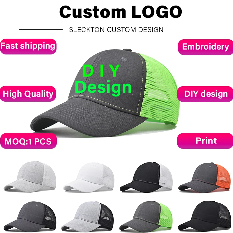 SLECKTON Custom Embroidery Baseball Cap for Men and Women DIY Design ...
