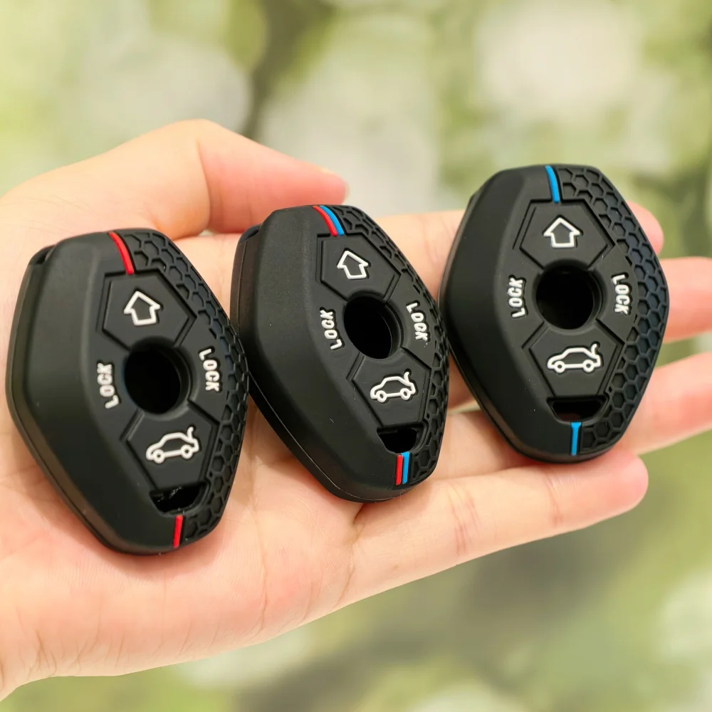 Silicone remote car key cover Holder Key Case For Bmw E46 E39 E53 X5 X3 ...