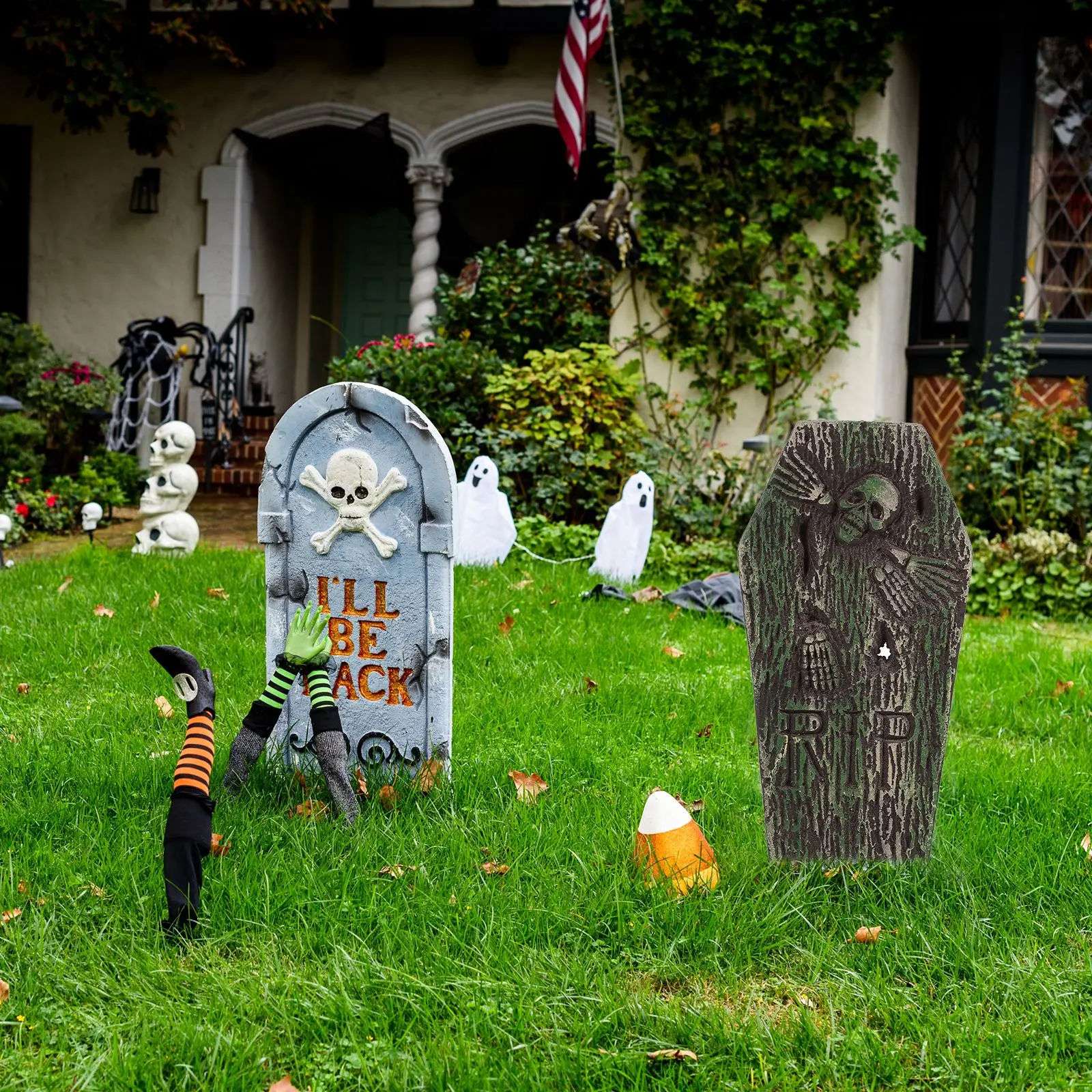 Nightmare Before Christmas Graveyard Tombstones
