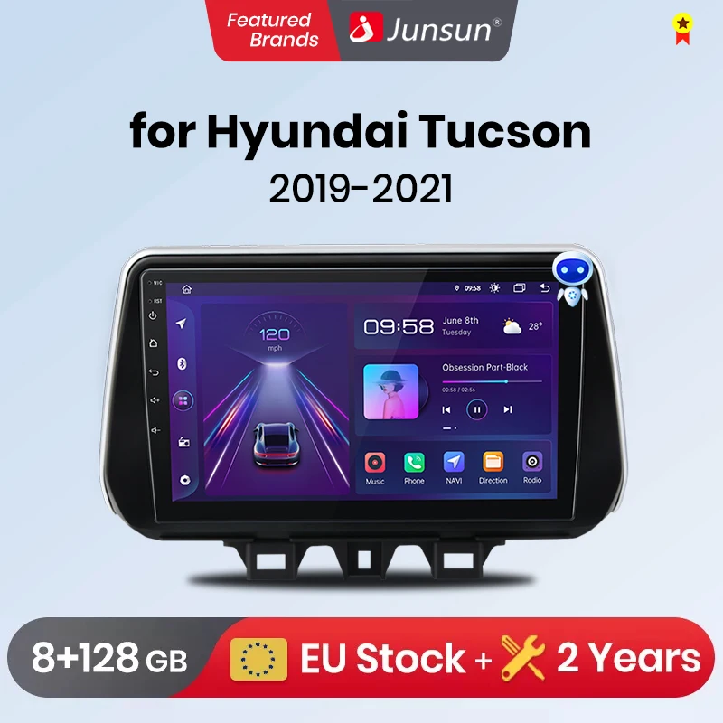 Junsun-V1pro-AI-Voice-Android-Auto-Radio-For-Hyundai-Tucson-2019-2021 ...