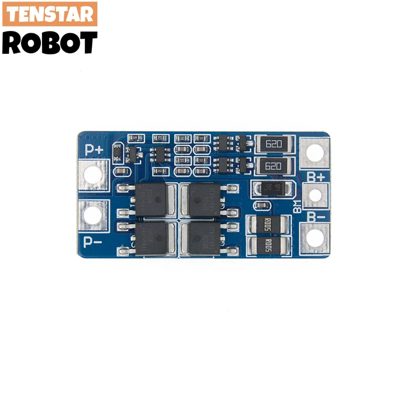 2S 10A 7.4V 18650 lithium battery protection board 8.4V balanced ...