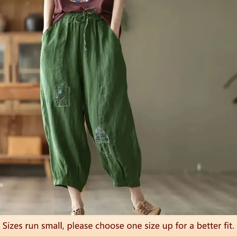 Retro-Ethnic-Cotton-Linen-Women-Summer-Thin-Embroidered-Loose-Outdoor ...